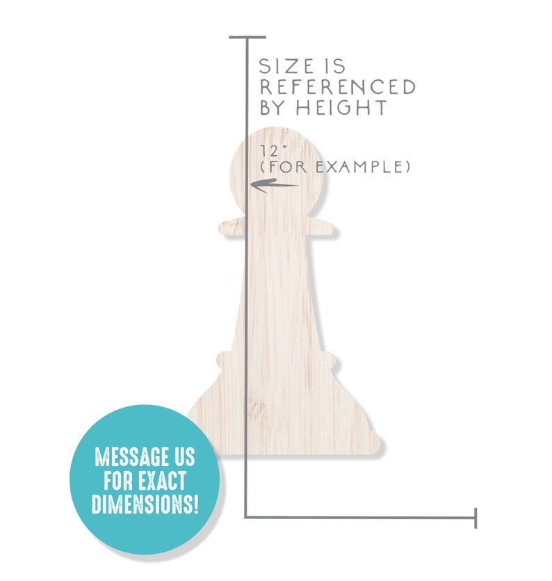 Chess Pawn Cutout Chess Wall Decor Wood Laser Cut Shapes - Etsy