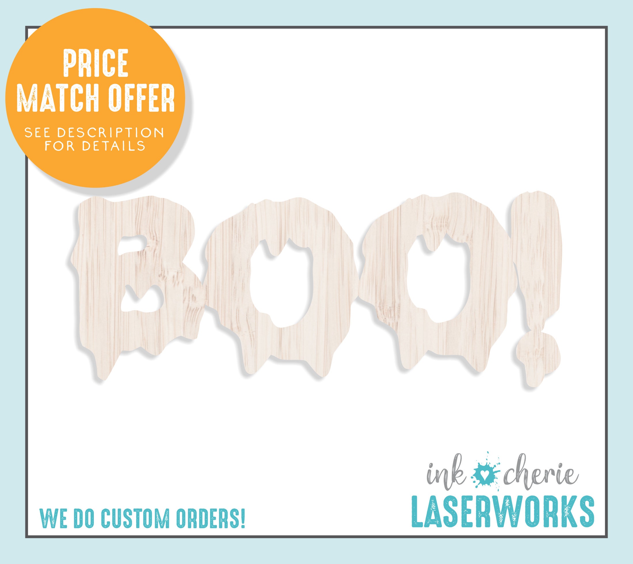 Halloween Craft Shapes DIY Halloween Decor BOO Cutout - Etsy
