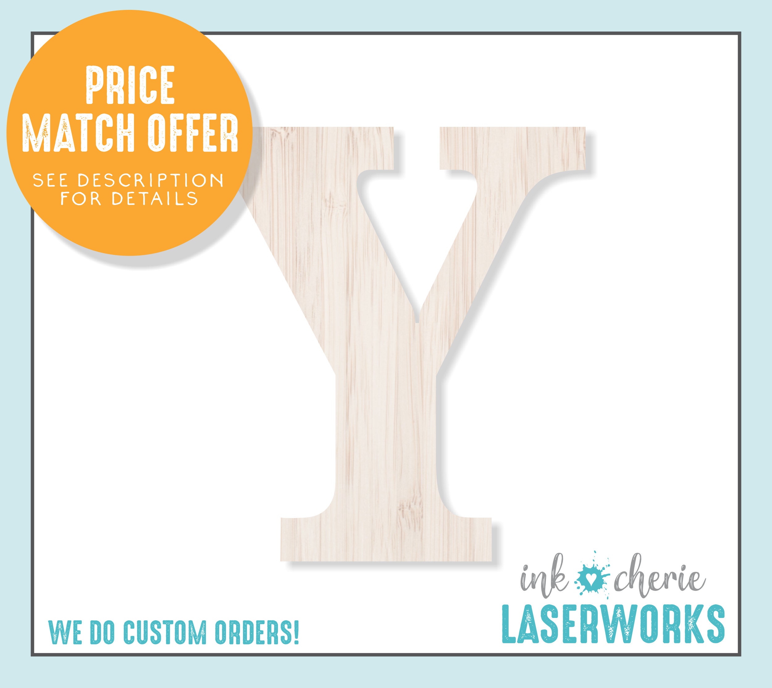 Letter Y Cutout Shape Wood Alphabet Crafting Cutout DIY | Etsy