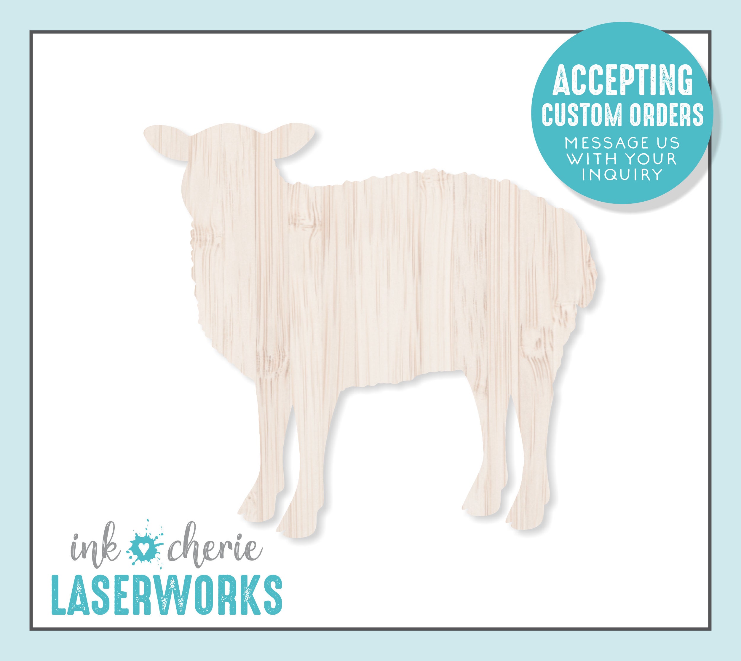 Sheep Wood Cutout Sheep Crafting Shape Farm Animal Cutout | Etsy