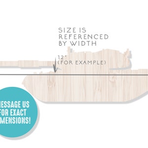 Military Tank Cutout Shape, Wood Tank Crafting Cutout, DIY Military ...