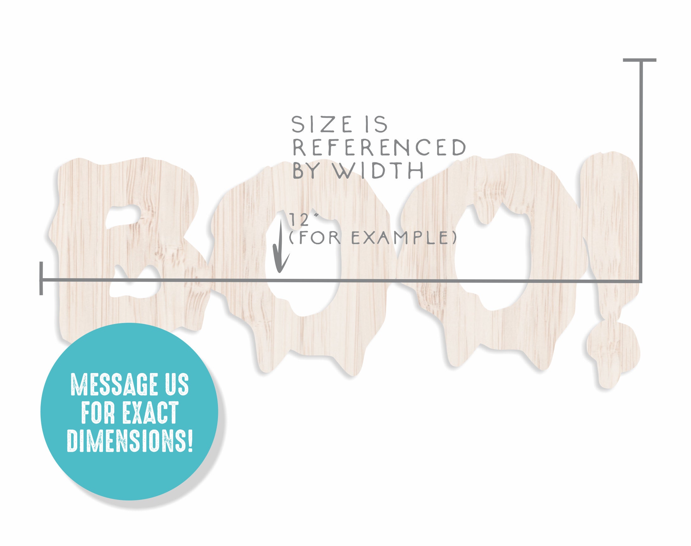 Halloween Craft Shapes DIY Halloween Decor BOO Cutout - Etsy