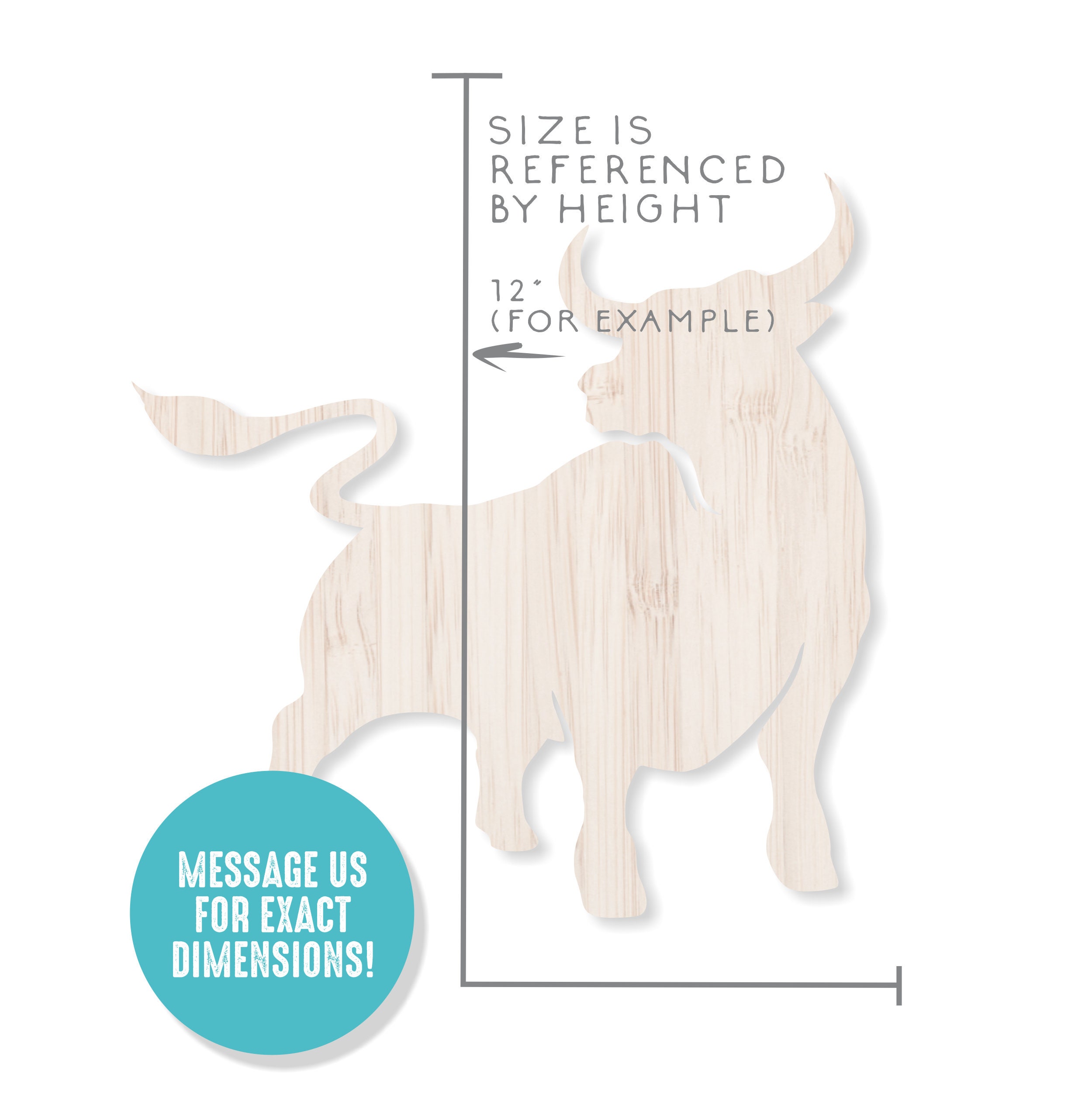 Zodiac Wood Shape Taurus Bull Cutout Wood Zodiac Cutouts - Etsy