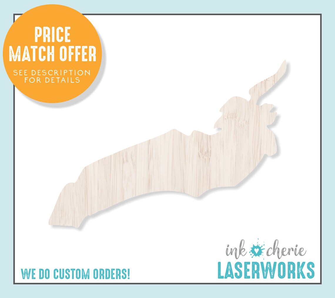 Lake Ontario Shape, Lake Ontario Outline Silhouette, Wood Lake Ontario ...