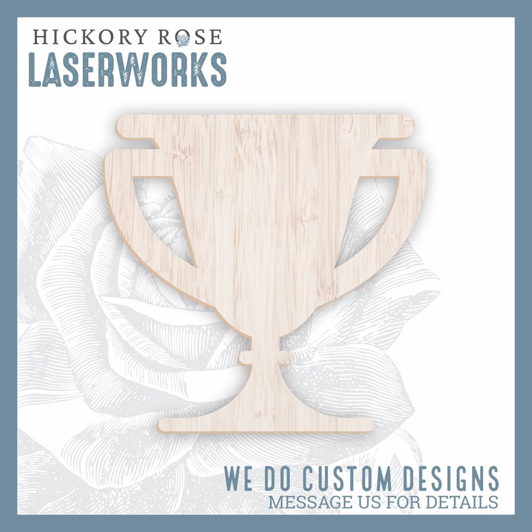 Laser Cut Wood Trophy Shape: DIY Award Cup, Kids Crafts - Etsy