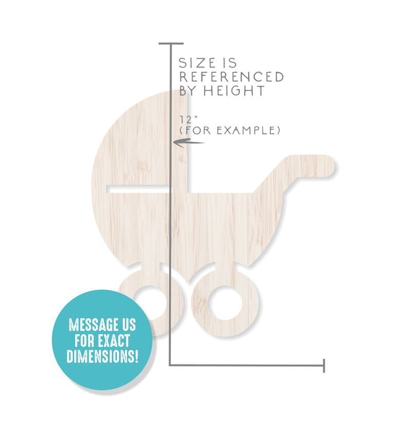 Baby Carriage Cutout Shape Baby Pram Cutout Baby Crafts - Etsy