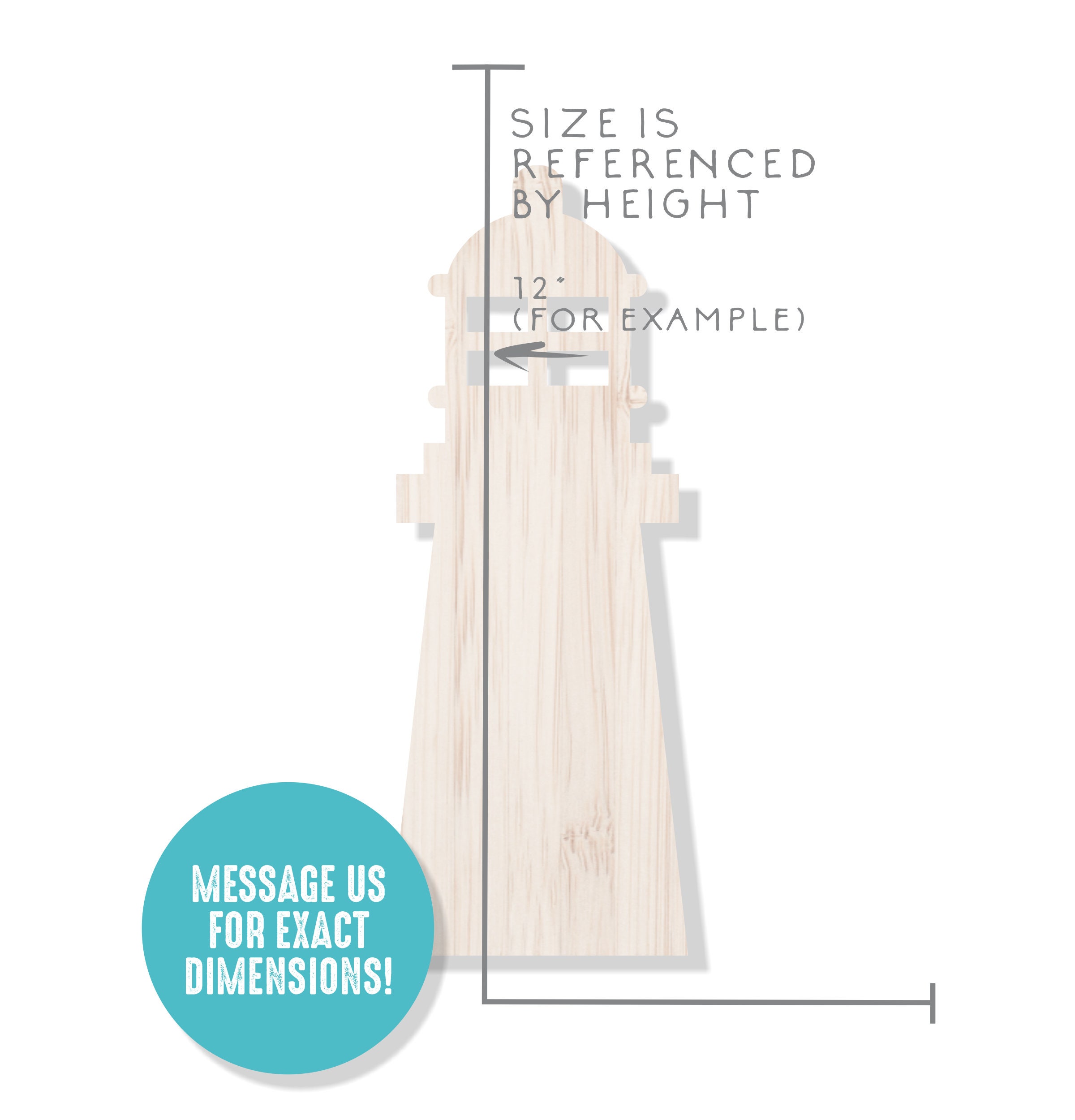 Lighthouse Cutout Wooden Craft Supplies Wood Crafting | Etsy