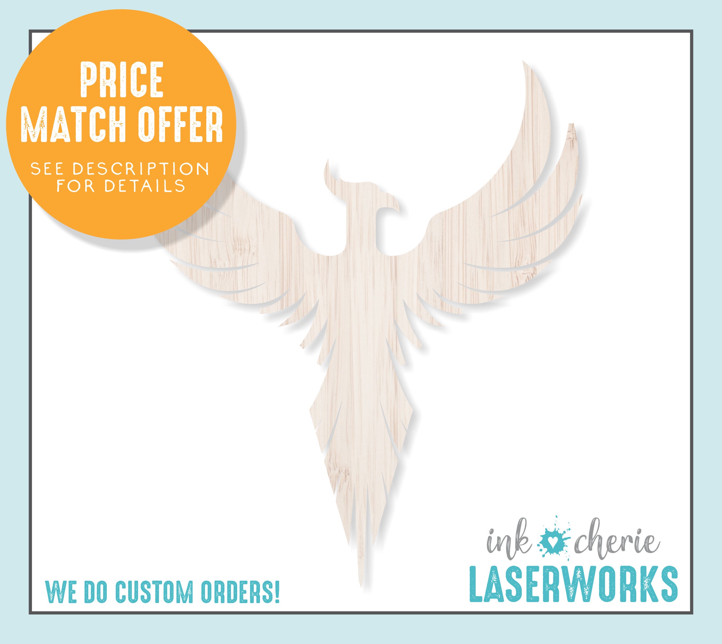 Phoenix Shape Cutout Wood Phoenix Crafting Shape Blank Shape | Etsy