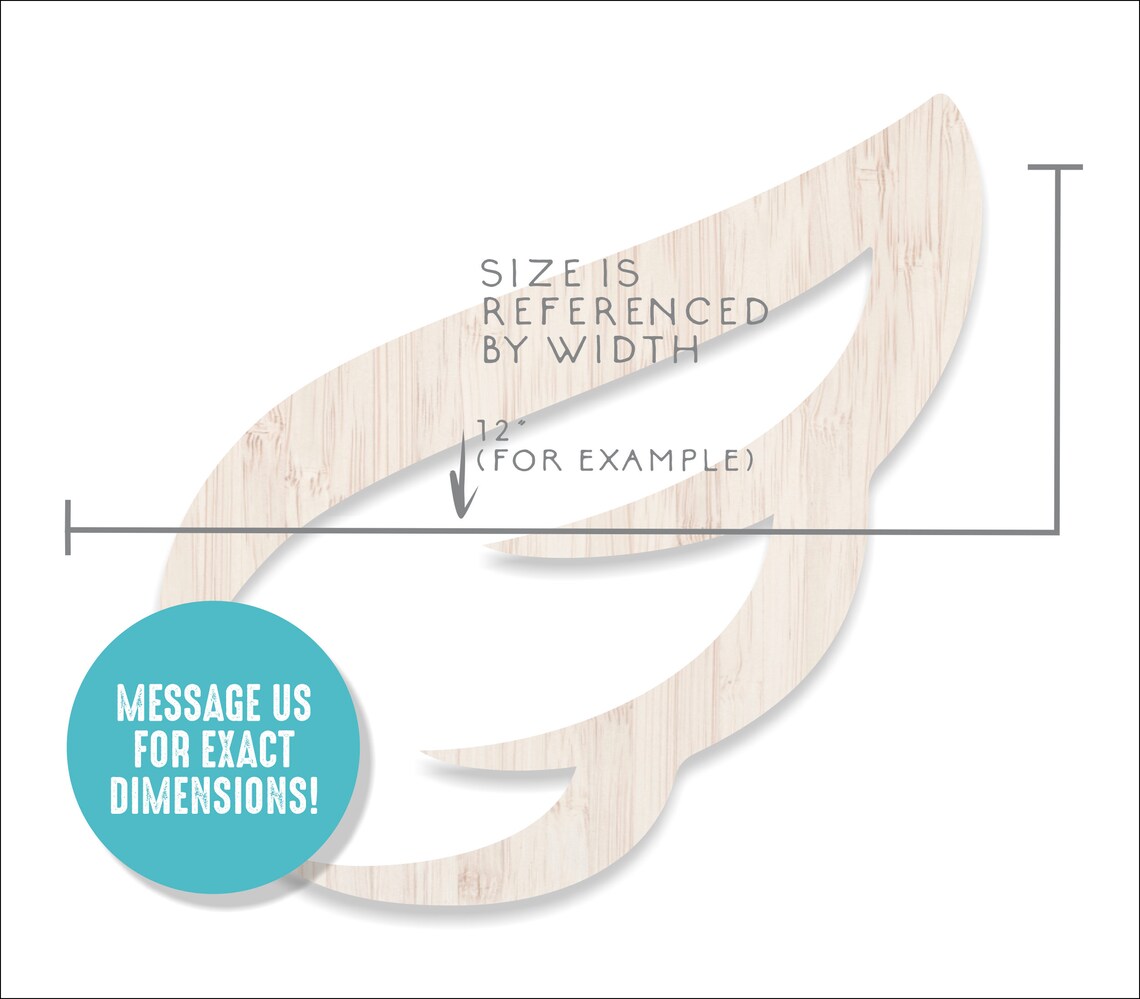 Wood Wing Cutout Wooden Craft Supplies Wood Crafting Shapes - Etsy