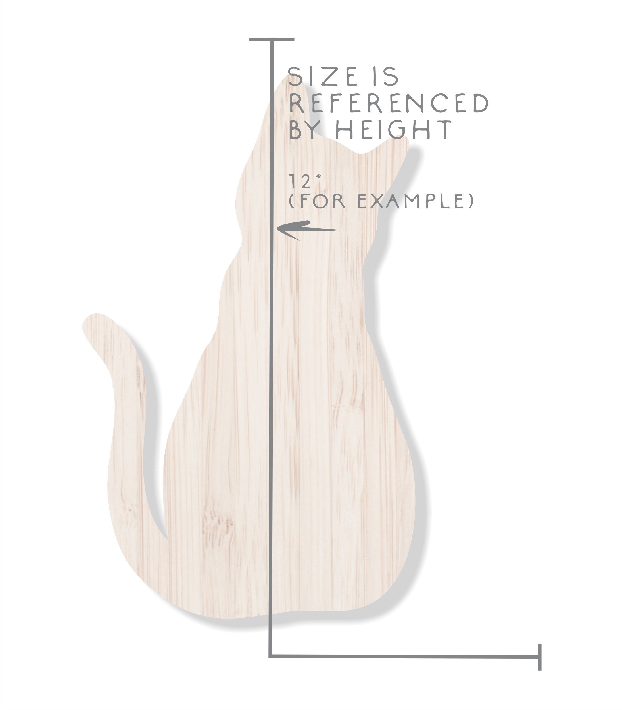 Wood Cat Cutout Wooden Craft Supplies Wood Crafting Shapes | Etsy