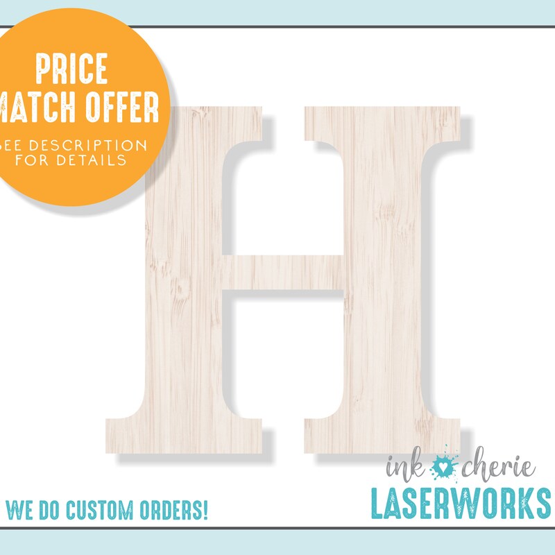 Wood Letter H - Etsy