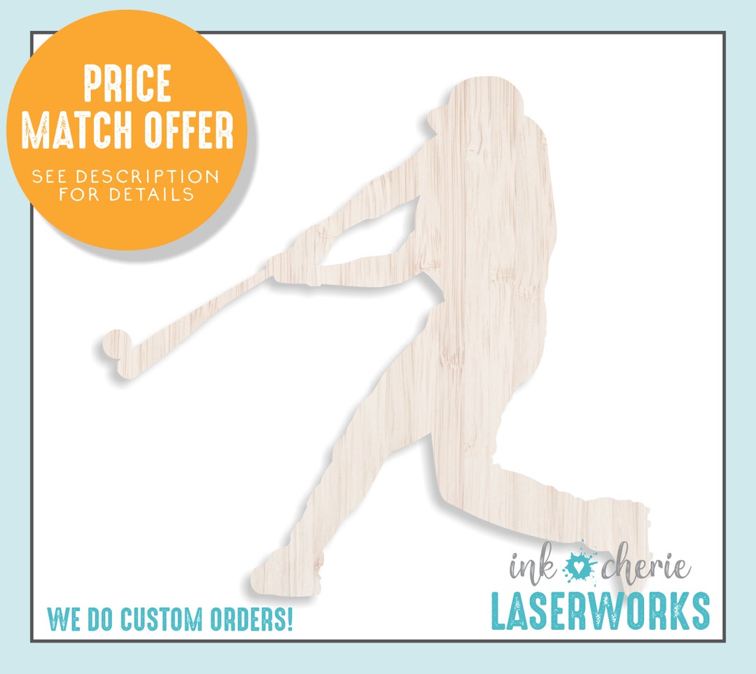 Wood Baseball Player Cutout, Wooden Craft Supplies, Wood Crafting ...