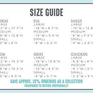 Farm Animal Cutout Shapes, Farm Animal Crafting Shapes, Farm Animal ...