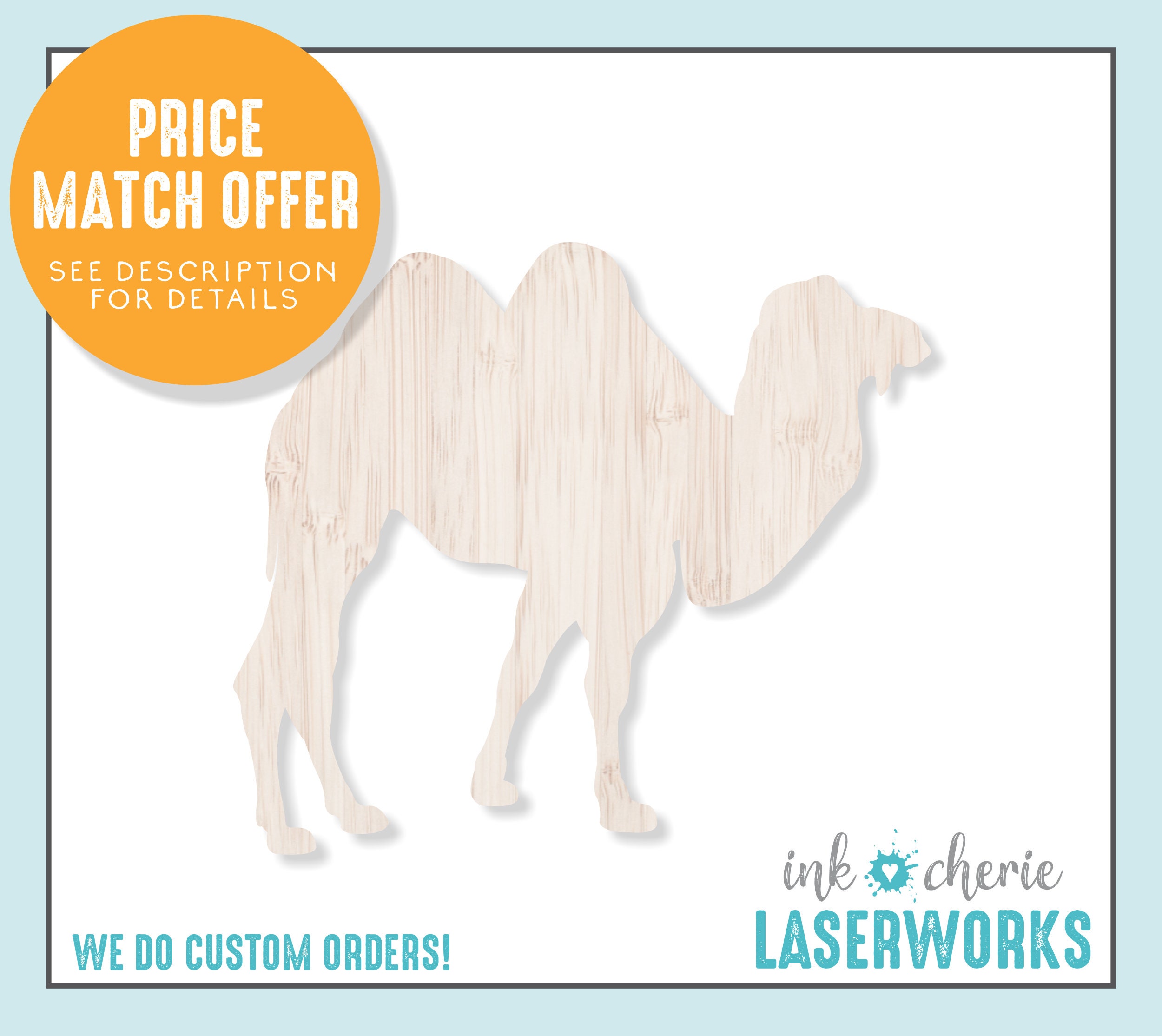 Wooden Camel Cutout Wood Camel Shape Animal Cutout Shape - Etsy