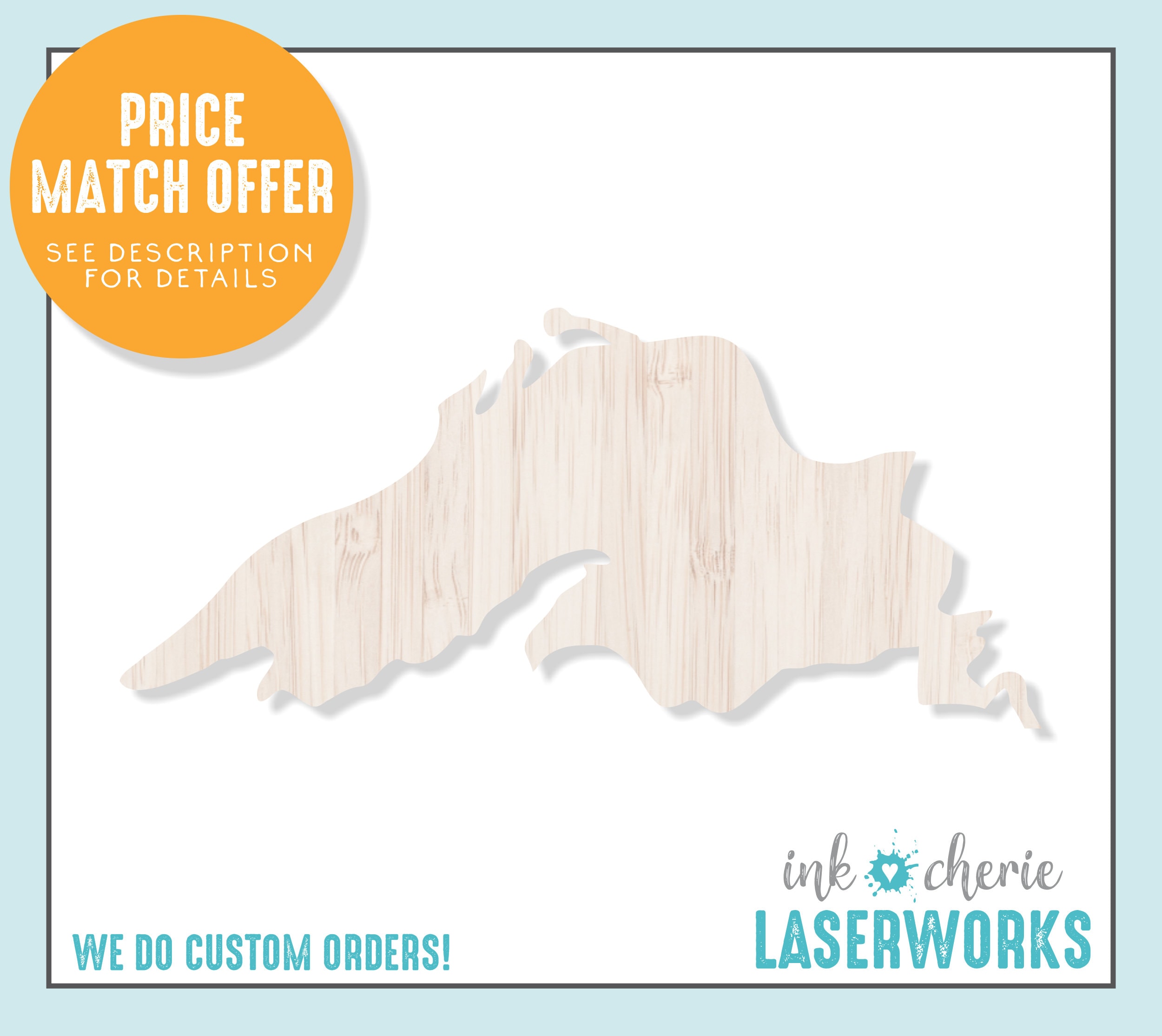 Lake Superior Shape, Lake Superior Outline Silhouette, Wood Lake ...
