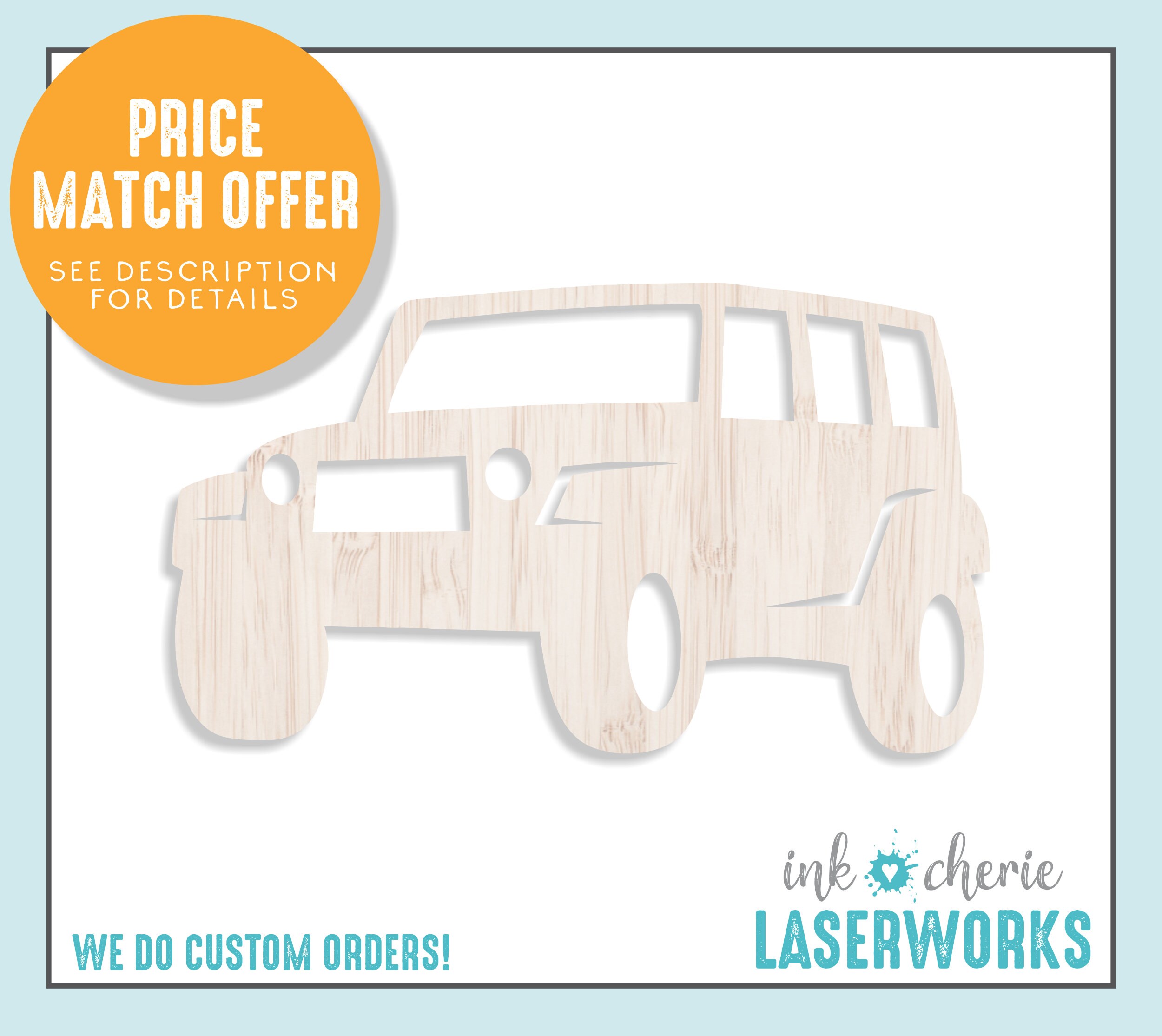 Vehicle Cutout Jeep Cutout Shape Paintable Car Cutout Kids | Etsy