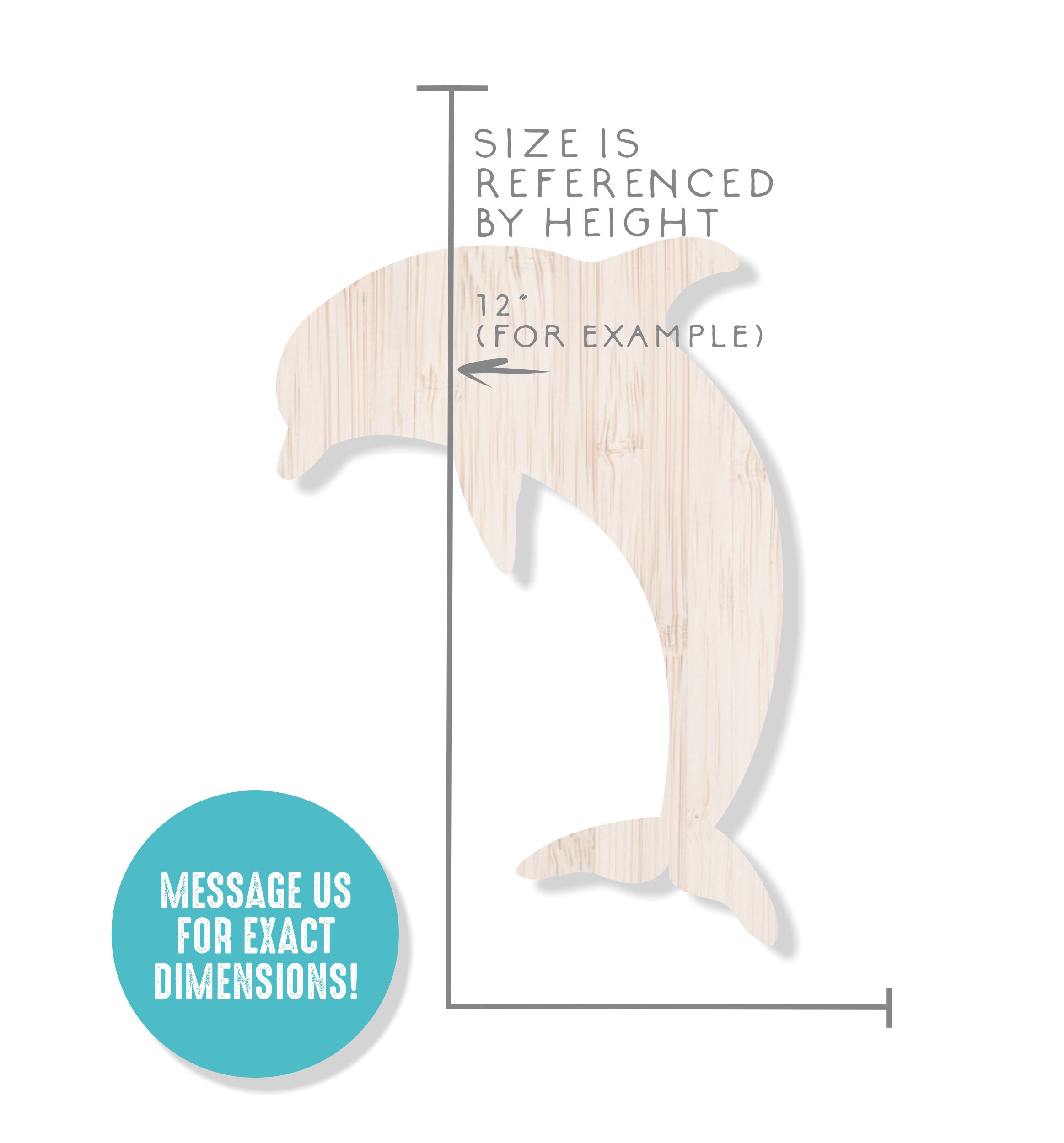 Dolphin Cutout Shape Wood Dolphin Crafting Cutout DIY Ocean - Etsy