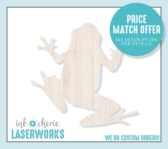 Wood Frog Cutout Wooden Craft Supplies Wood Crafting Shapes | Etsy