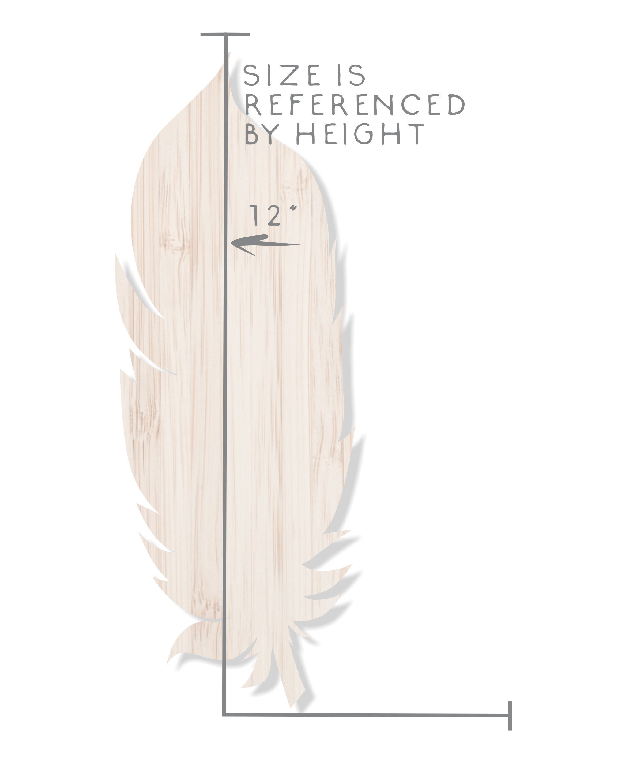 Wood Feather Cutout Wooden Craft Supplies Wood Crafting - Etsy