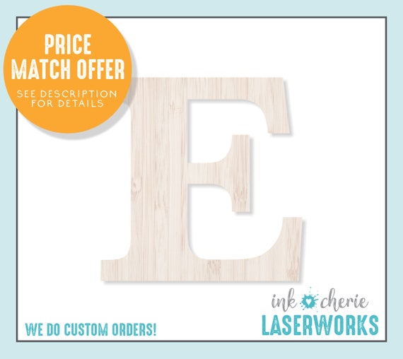 Letter E Cutout Shape Wood Alphabet Crafting Cutout DIY - Etsy Finland