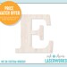 Letter E Cutout Shape, Wood Alphabet Crafting Cutout, DIY Letter Wall ...