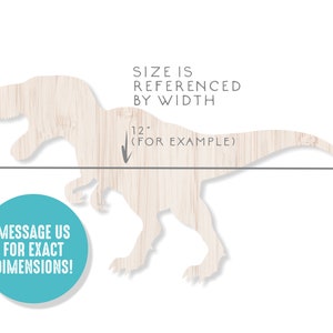 Wood T-rex Cutout, Wooden Craft Supplies, Wood Crafting Shapes, Laser ...