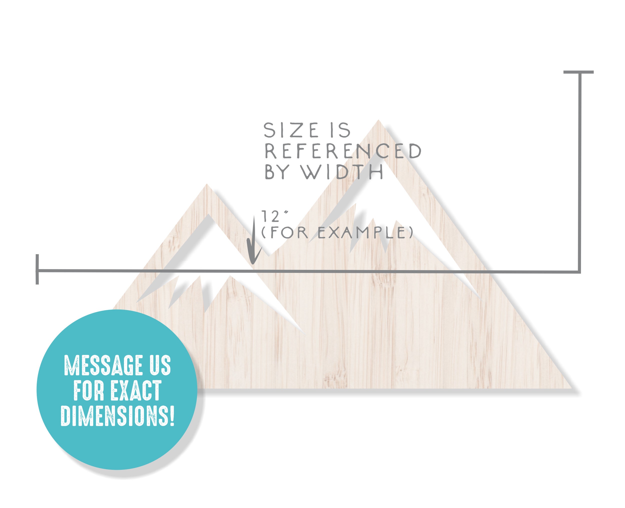 Wood Mountain Cutout Wooden Craft Supplies Wood Crafting - Etsy