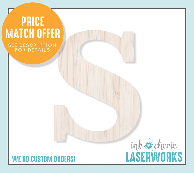 Letter S Cutout Shape Wood Alphabet Crafting Cutout DIY - Etsy