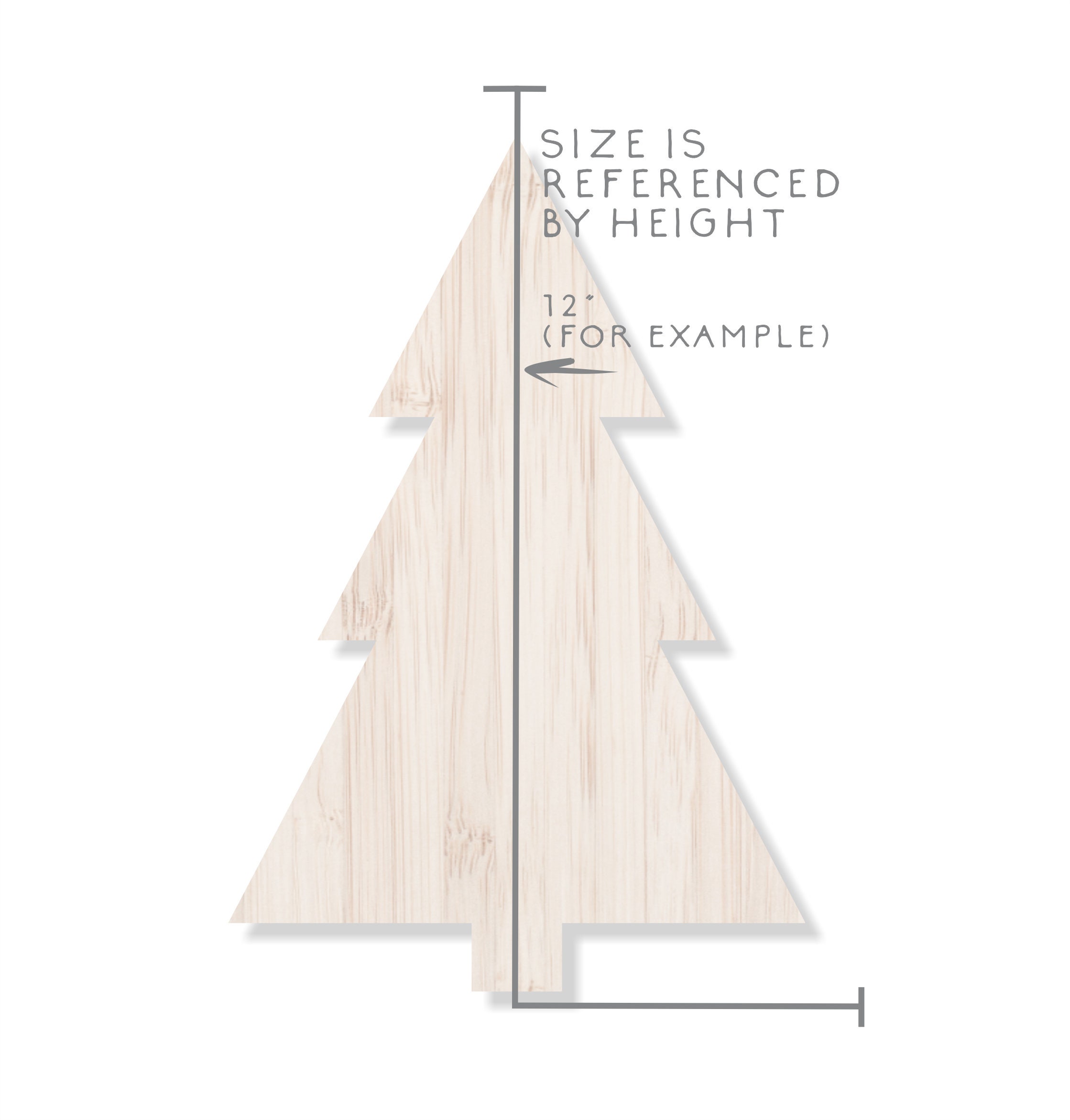 Wood Fir Tree Cutout Wooden Craft Supplies Wood Crafting - Etsy