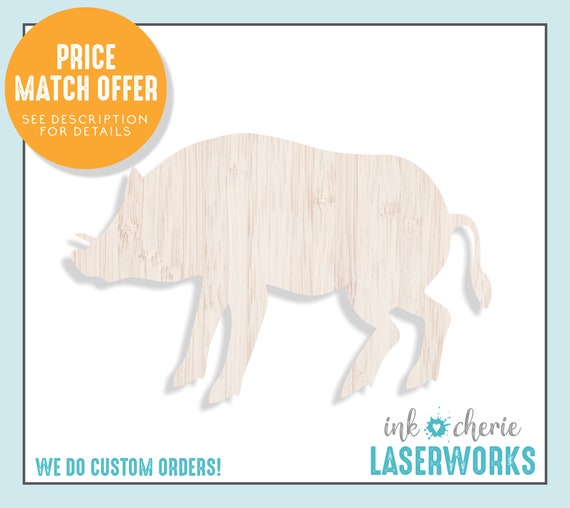 Wild Boar Shape Boar Cutout Woodland Animal Shapes Forest - Etsy