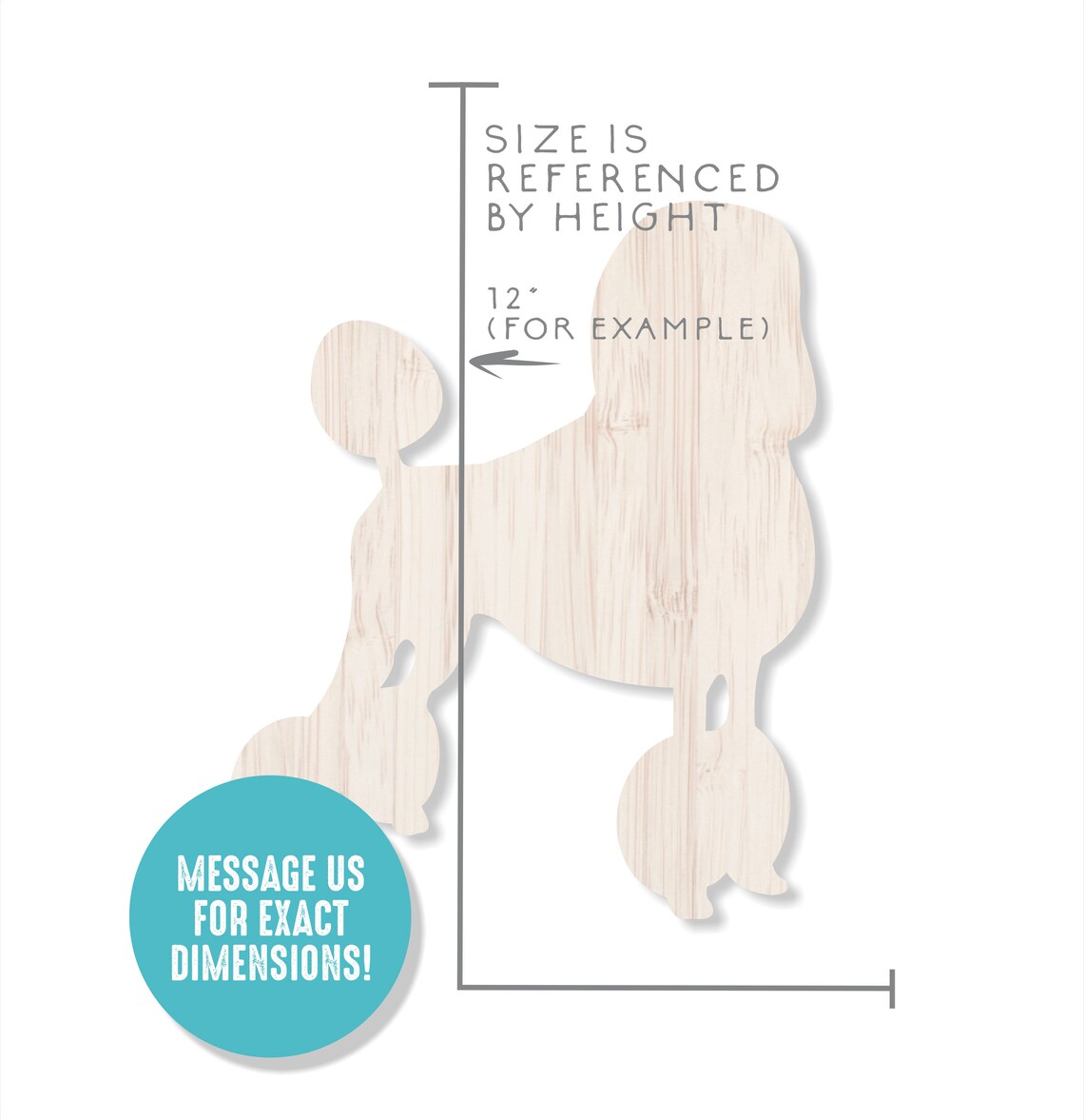 Poodle Dog Cutout Standard Poodle Decor Wood Dog Cutout - Etsy