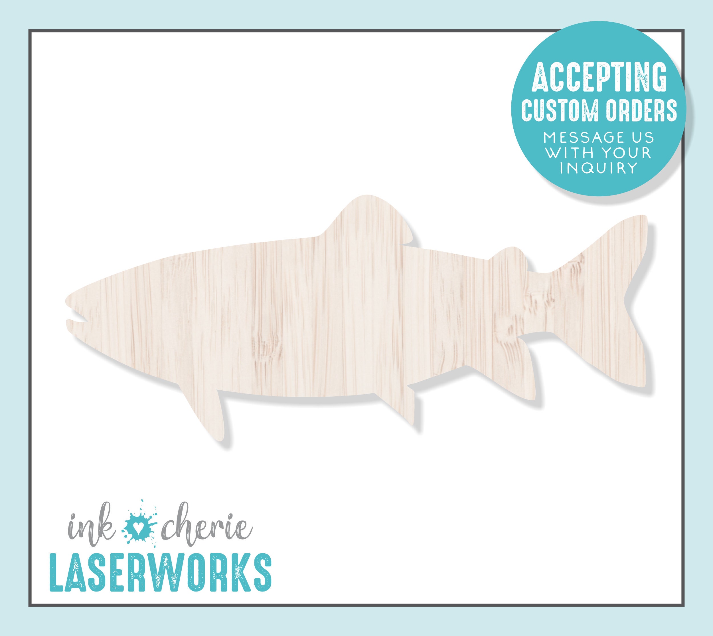 Wood Fish Cutout Wooden Craft Supplies Wood Crafting Shapes - Etsy