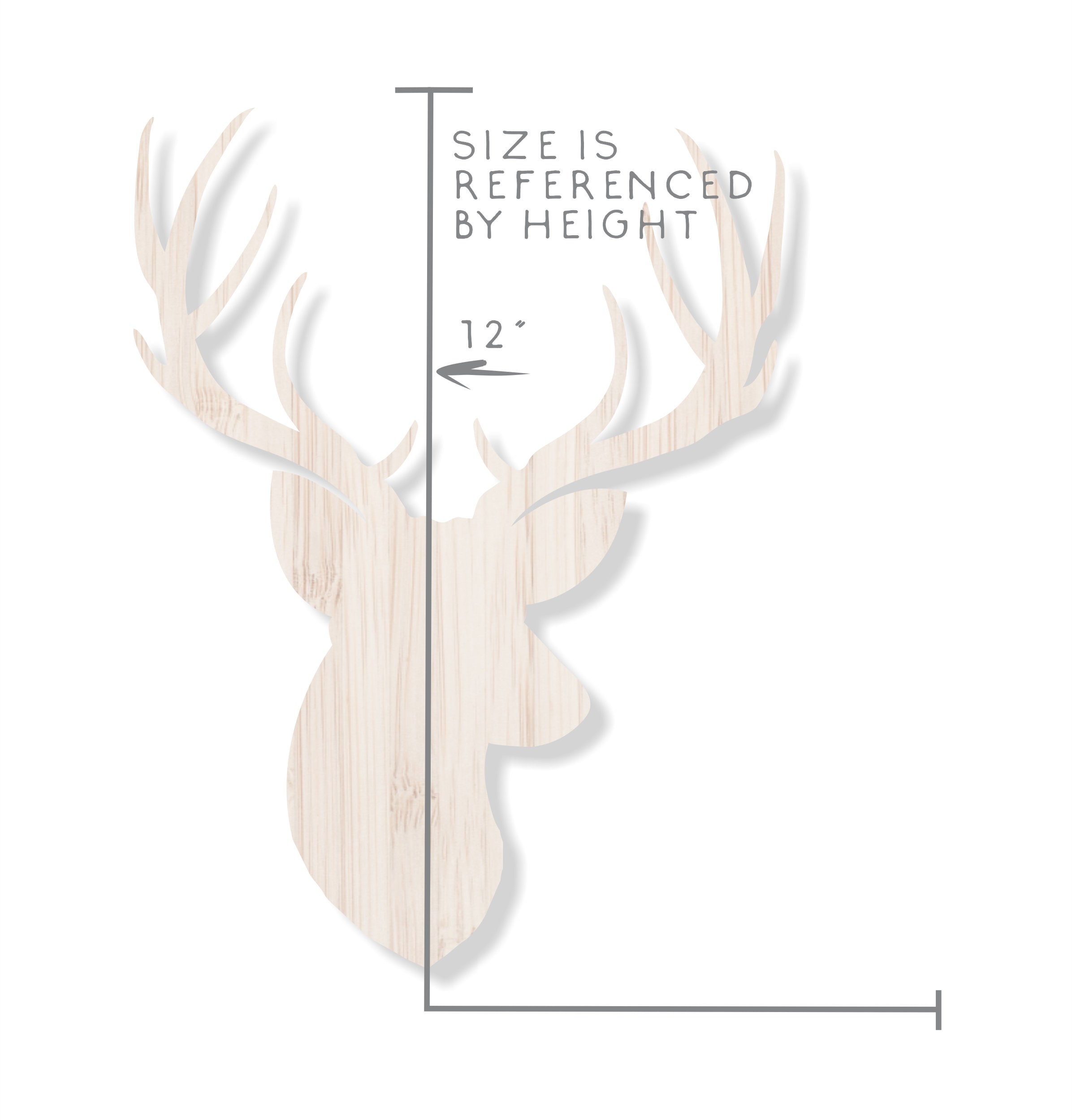 Wood Deer Cutout Wooden Craft Supplies Wood Crafting Shapes - Etsy