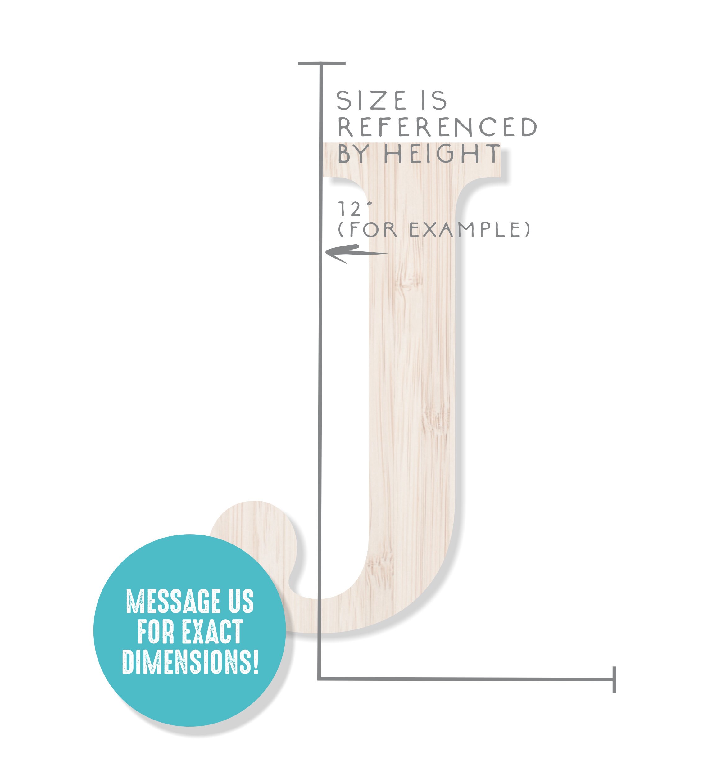 Letter J Cutout Shape Wood Alphabet Crafting Cutout DIY | Etsy