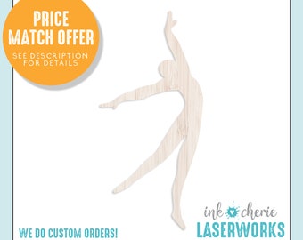 Dancer Laser Cut Out Unfinished Wood Shape Craft Supply SPT268 - Etsy