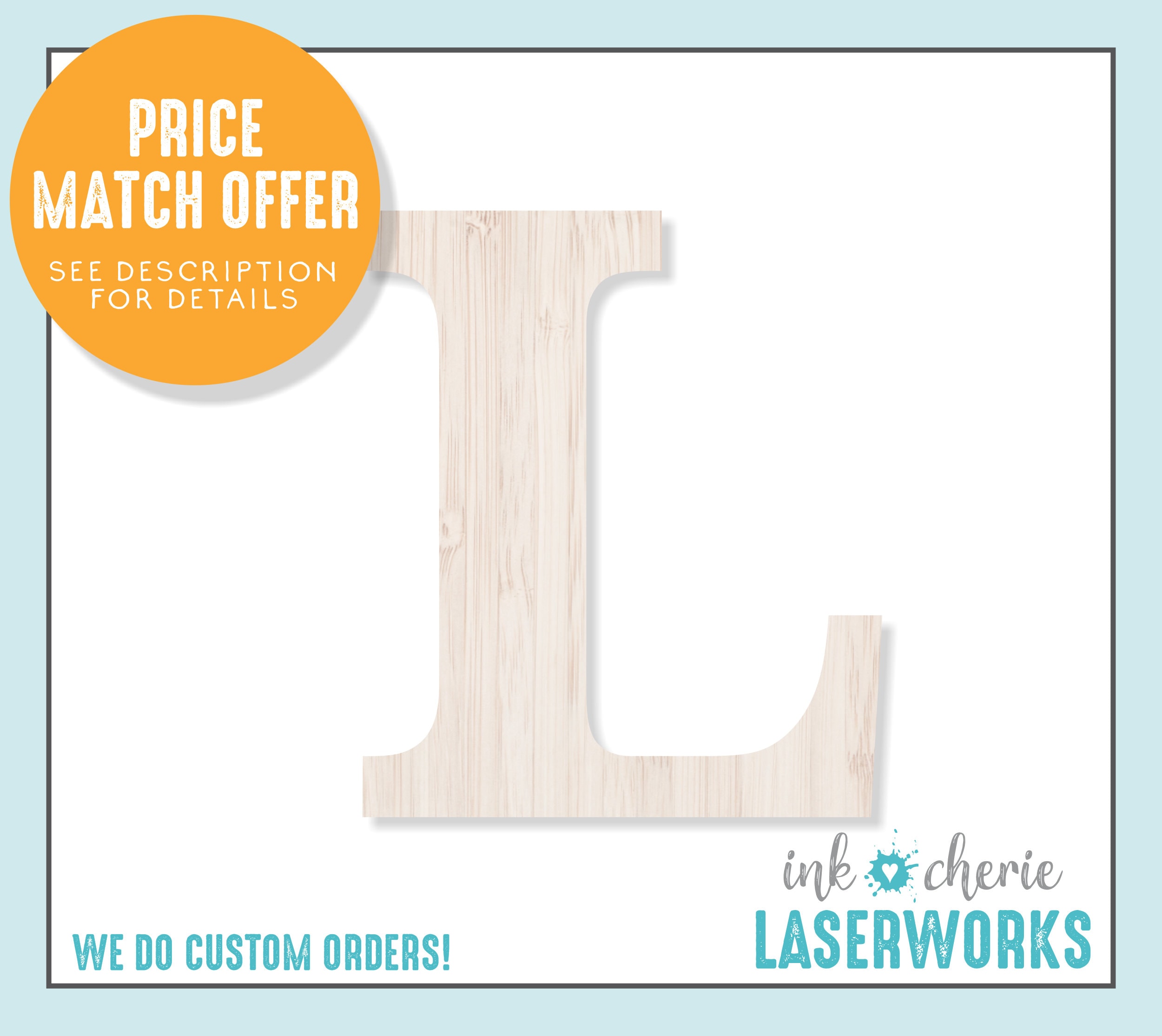 Letter L Cutout Shape Wood Alphabet Crafting Cutout DIY | Etsy