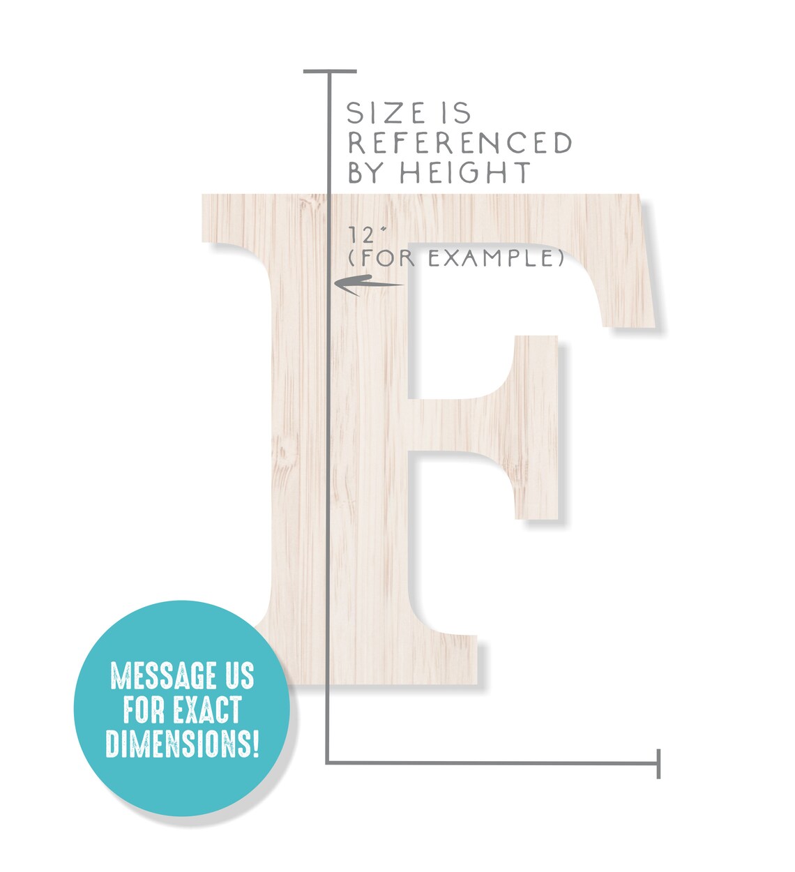 Letter F Cutout Shape Wood Alphabet Crafting Cutout DIY - Etsy.de