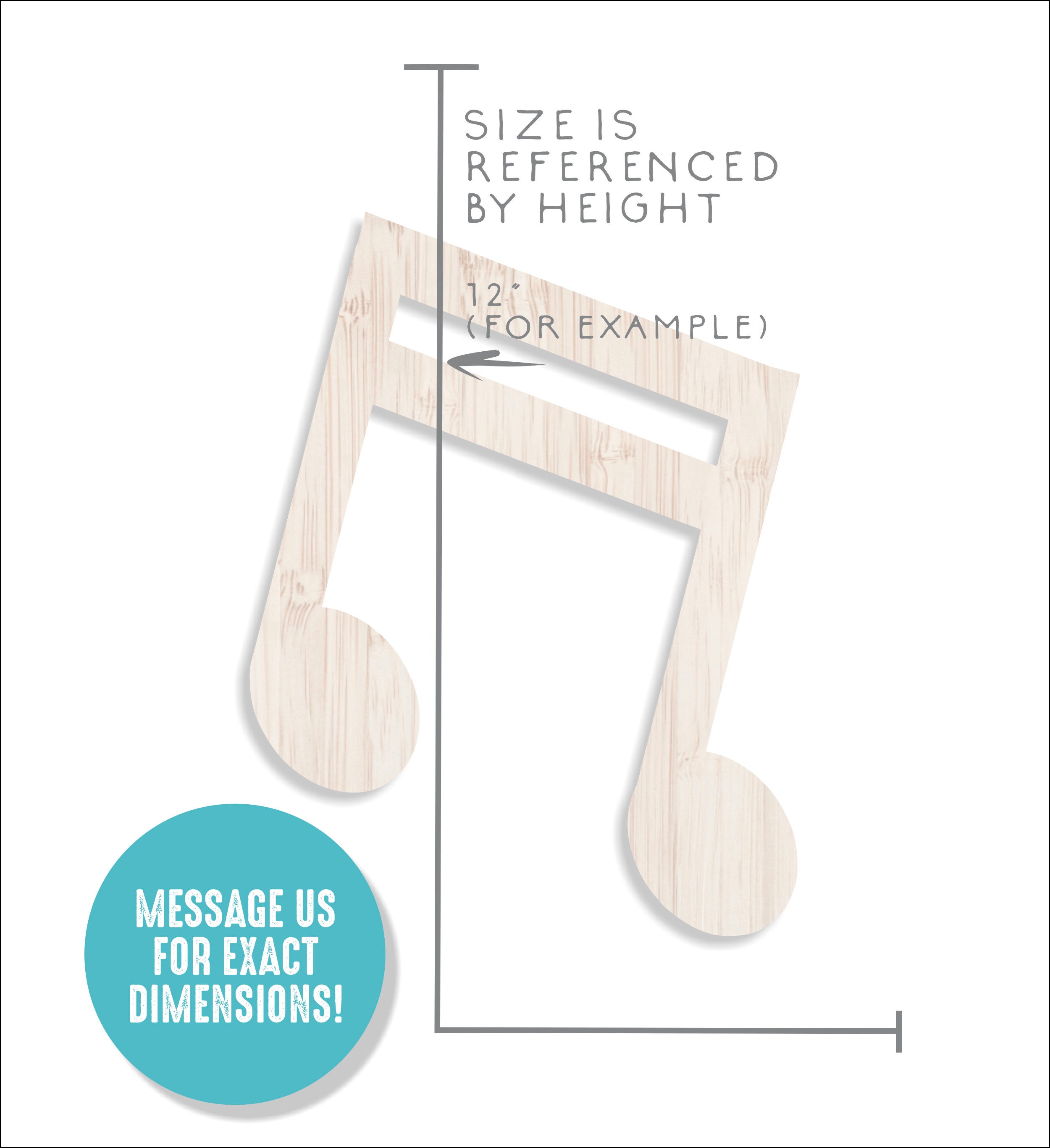 Wood Music Note Shape Cutout Wooden Craft Supplies Wood - Etsy