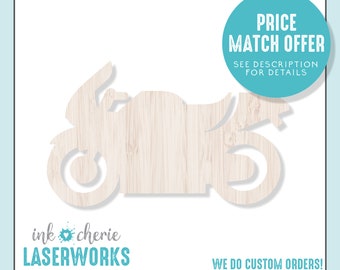Unfinished Wooden Dirtbike for Crafts Multiple Sizes - Etsy