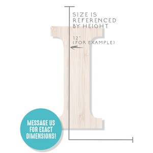 Letter I Cutout Shape, Wood Alphabet Crafting Cutout, DIY Letter Wall ...