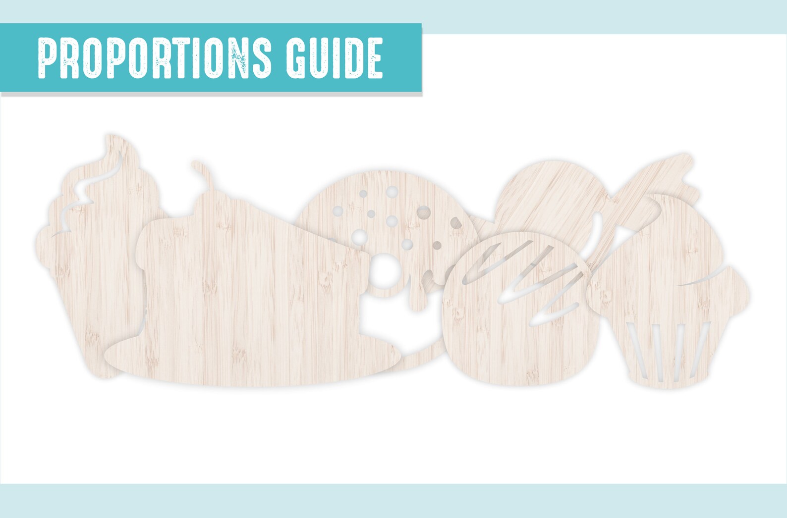 Sweets Shapes Collection Sweet Shapes Pack Crafting Shapes - Etsy