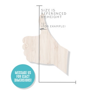 Thumbs up Cutout Shape, Sign Language Cutouts, Thumbs up Sign, Wood ...