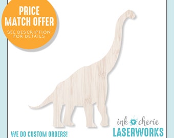 Dinosaur Laser Cut Out Unfinished Wood Shape Craft Supply DIN3 - Etsy