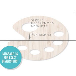 Paint Pallet Shape, Art Cutout Shape, Art Pallet Wooden Shape, Blank ...