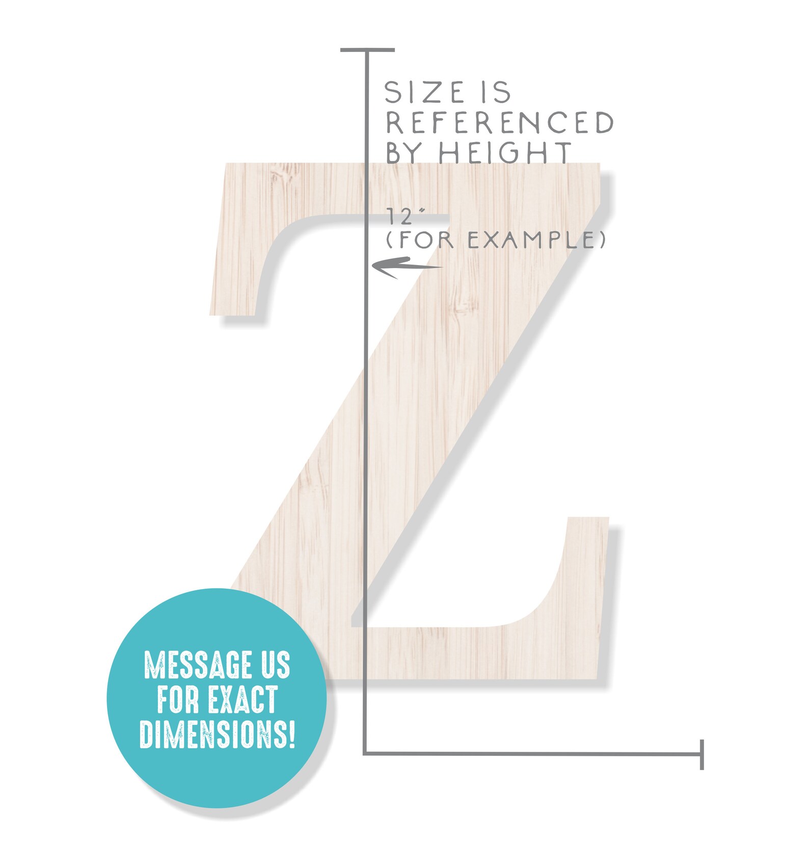 Letter Z Cutout Shape Wood Alphabet Crafting Cutout DIY | Etsy