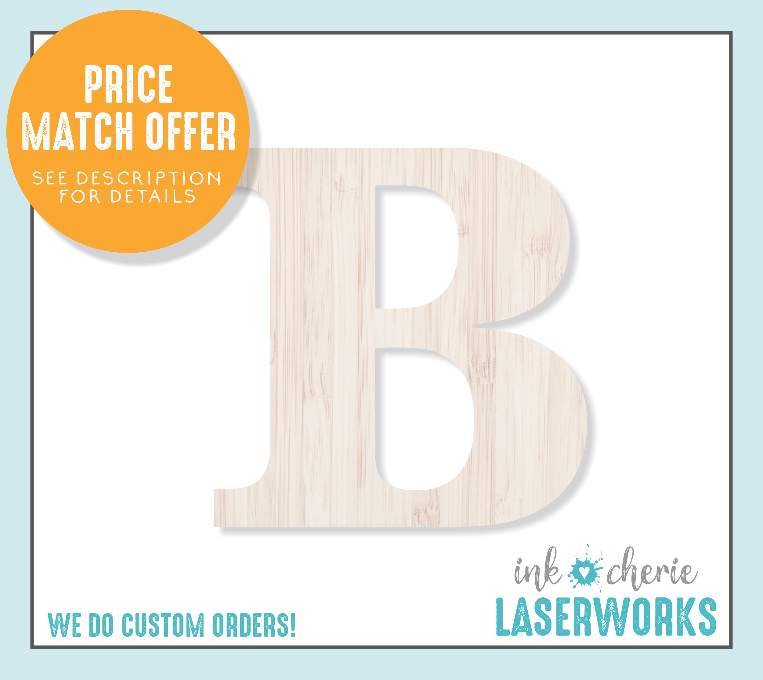 Letter B Cutout Shape Wood Alphabet Crafting Cutout DIY - Etsy