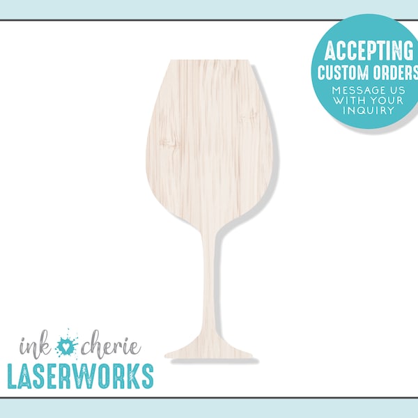 Wooden Wine Glass Cut Out - Etsy