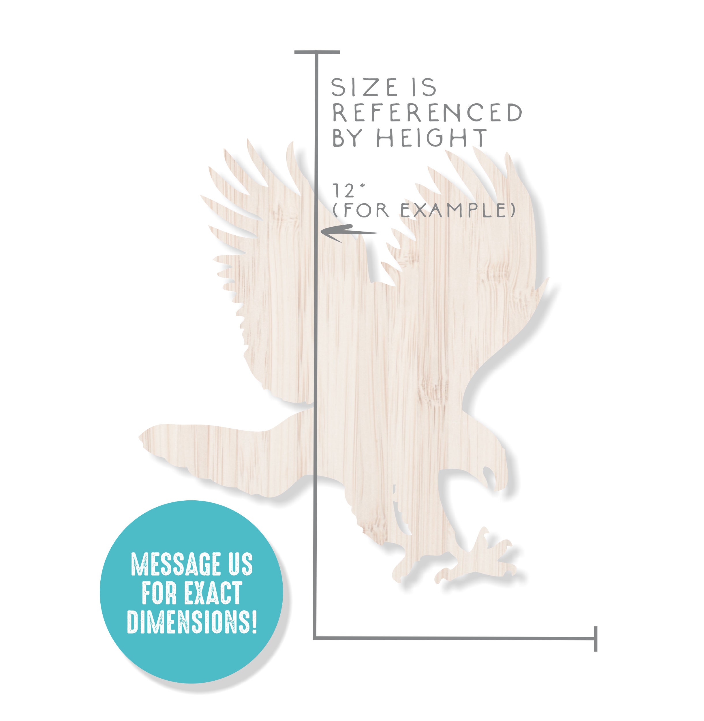 Bald Eagle Cutout Eagle Wall Decor Wood Laser Cut Shapes - Etsy