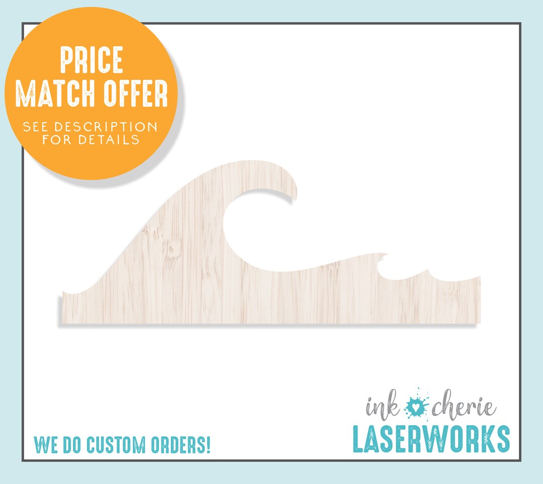 Wood Waves Cutout, Wooden Craft Supplies, Wood Crafting Shapes, Kids ...