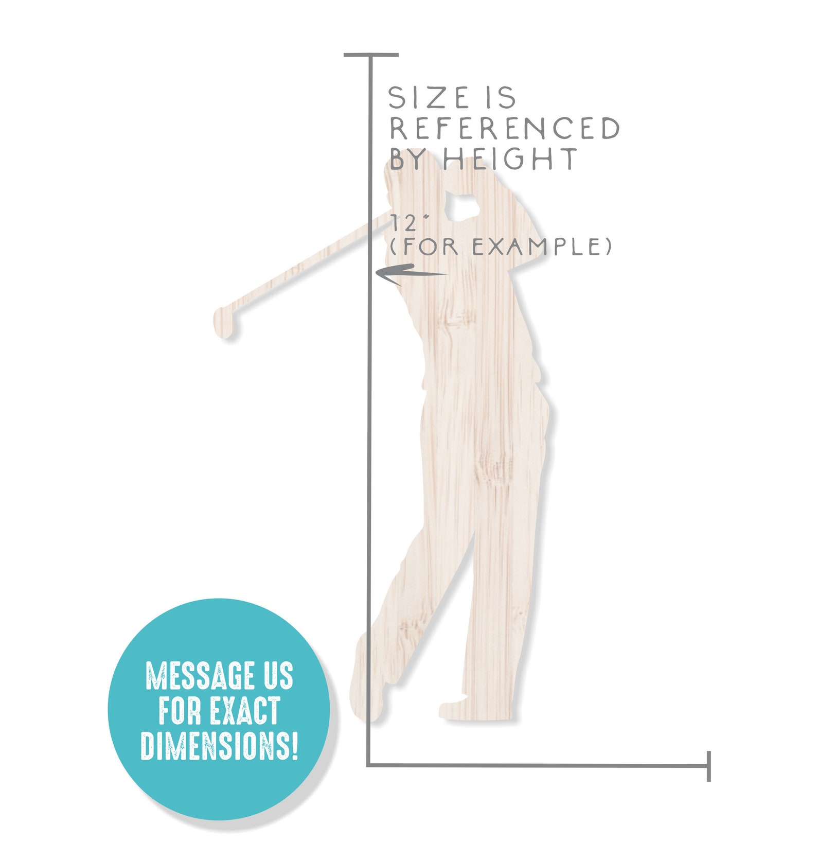 Golf Player Cutout Golf Wall Art Decor Wood Laser Cut - Etsy